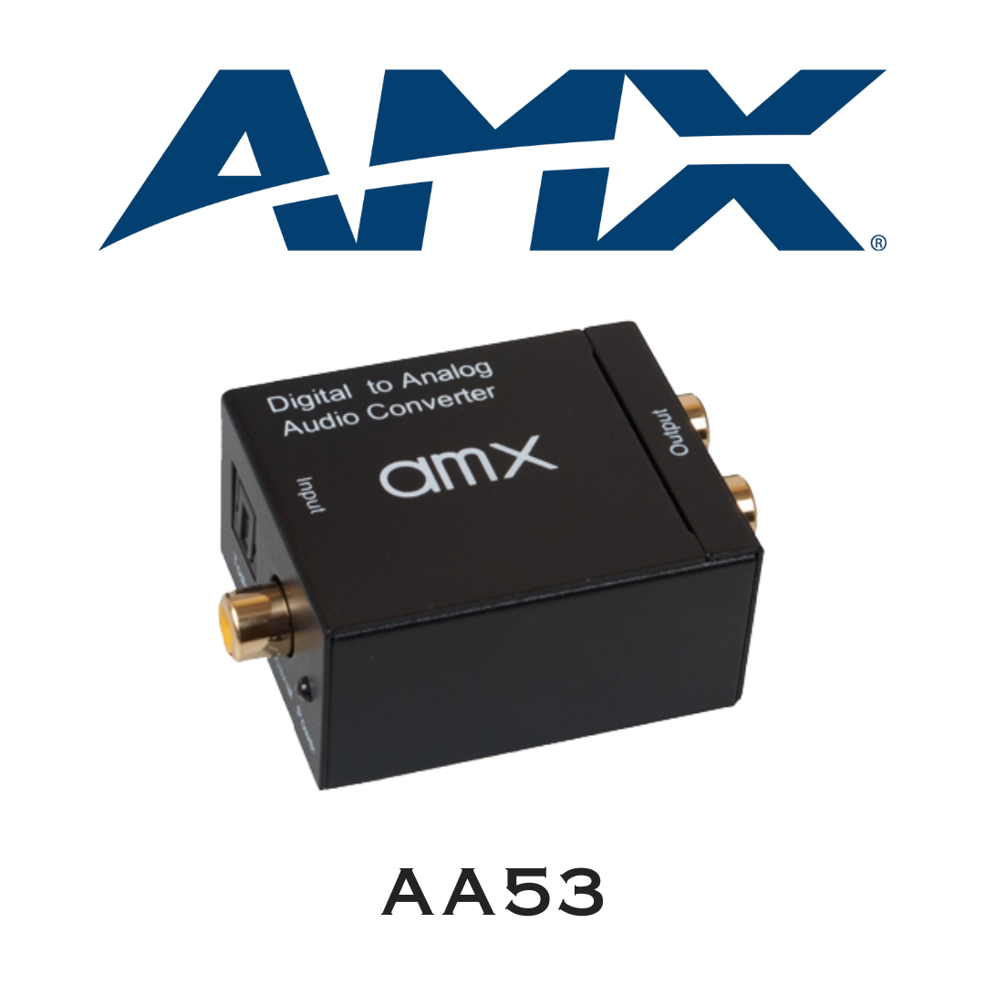 AMX AA53 - Convertisseur câble coaxial ou fibre optique à sortie RCA