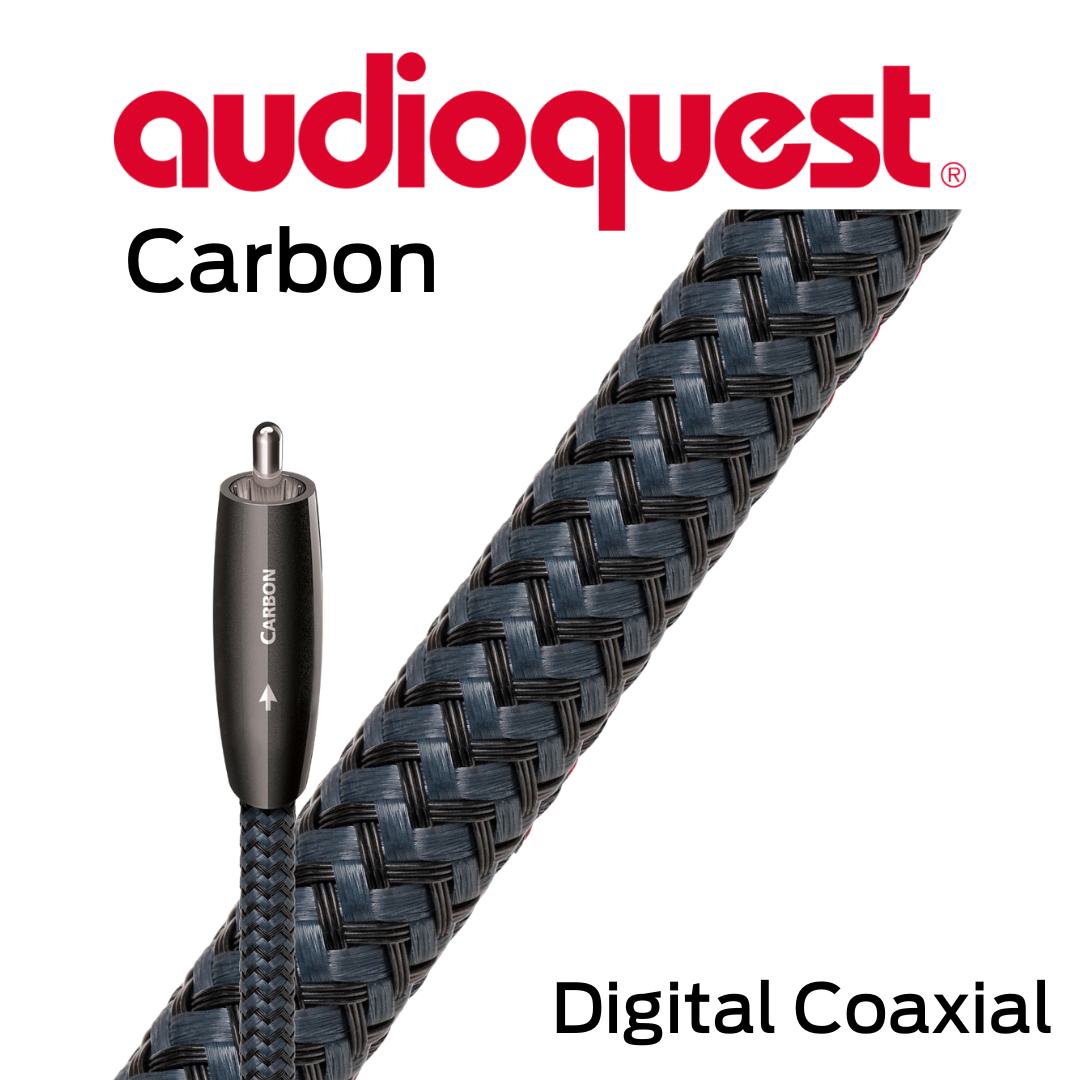 Audioquest Carbon - Câbles d'interconnexion coaxial 21 AWG 5% argent