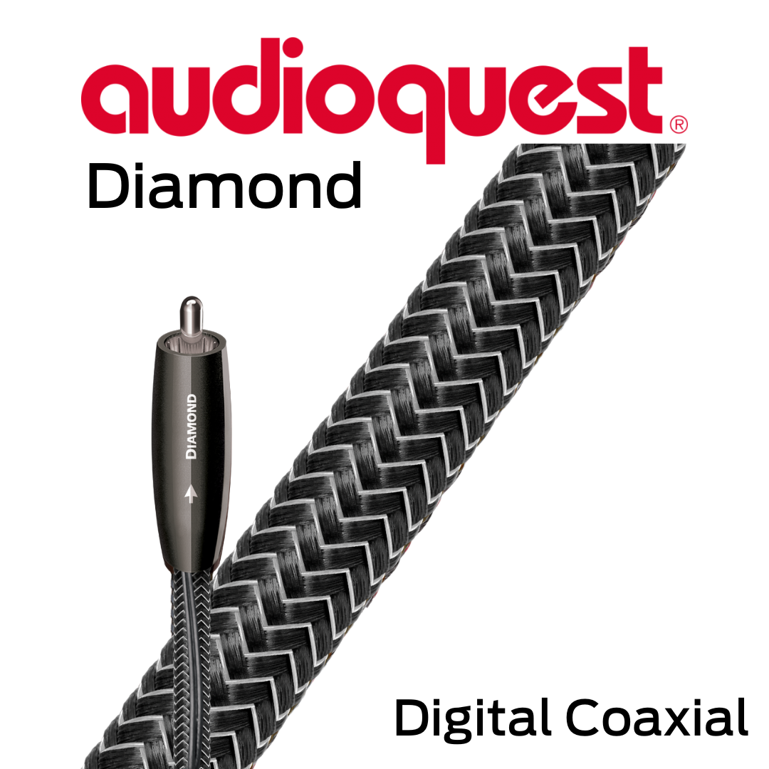 Audioquest Diamond - Câbles interconnect coaxial DBS 21AWG 100% argent