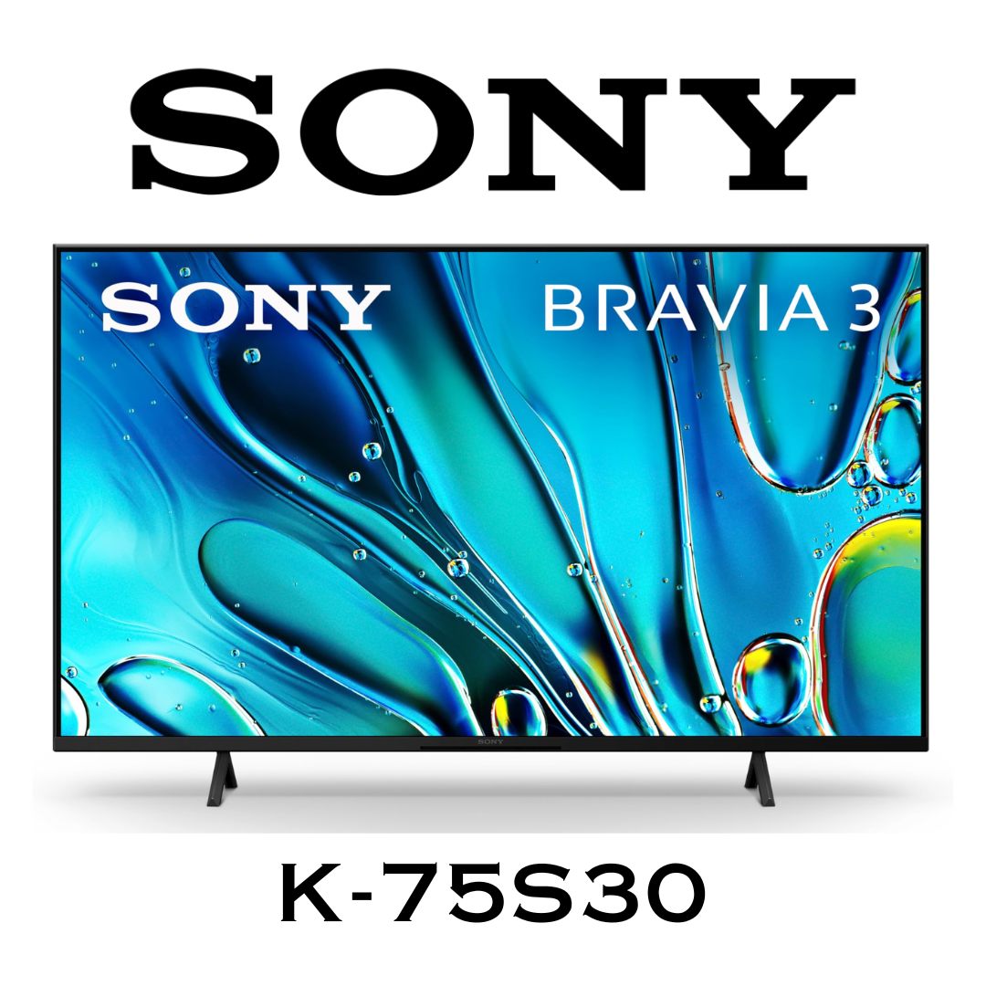 Sony K75S30 - Téléviseur 75'' Bravia 3, 4K, Ultra-HD, HDR, Google TV