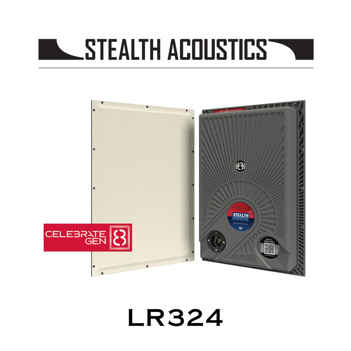 Stealth Acoustics LR324 | Enceinte invisible 3 voies avec 1 x hp 8''