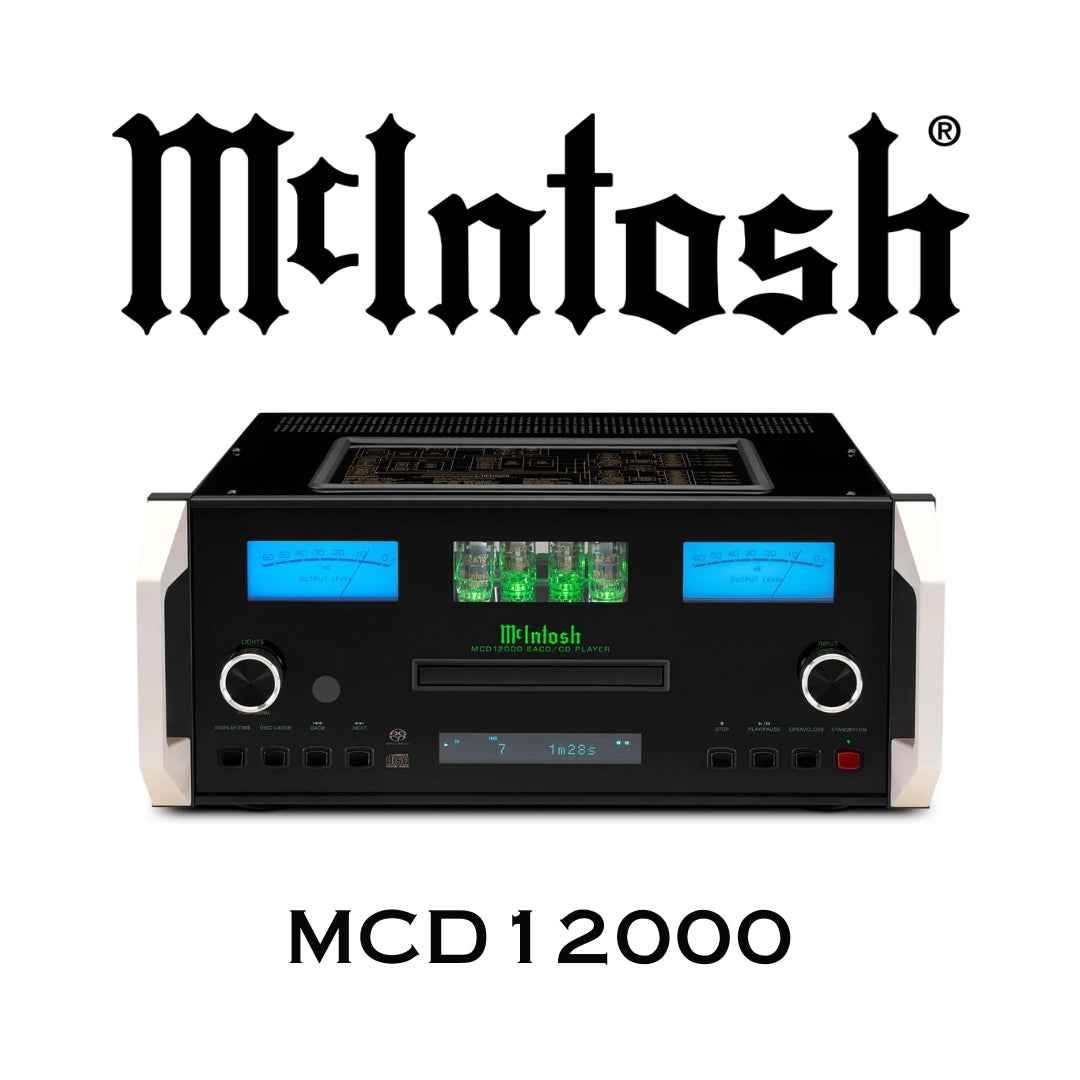 McIntosh MCD12000 - Lecteur SACD/CD, 2 DAC 32 bits/8 canaux, 4 tubes