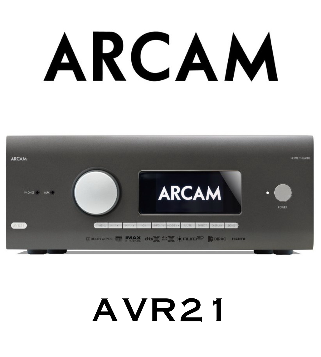 ARCAM AVR21 - Récepteur cinéma maison 7.1.4, 90 Watts, 7 Canaux amplif