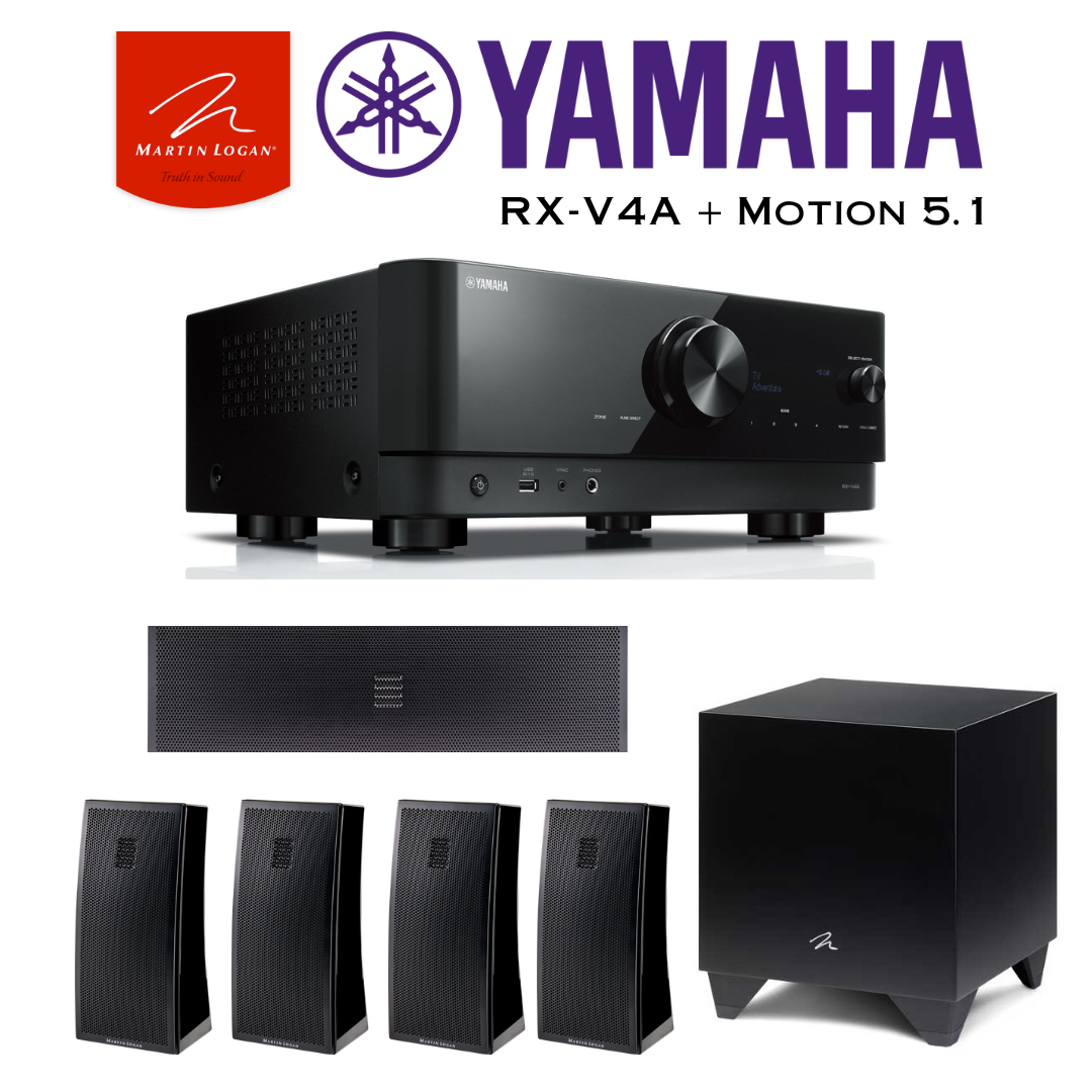 Yamaha RX-V4A | Martin Logan Motion 5.1 Ensemble stéréo