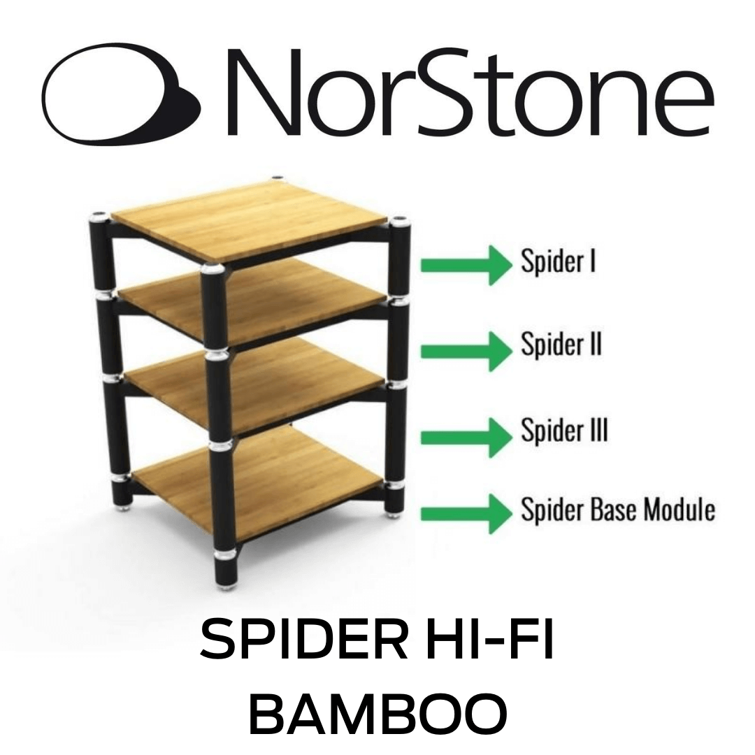 NorStone SPIDER Bamboo - Meuble Hi-Fi anti-vibration modulable
