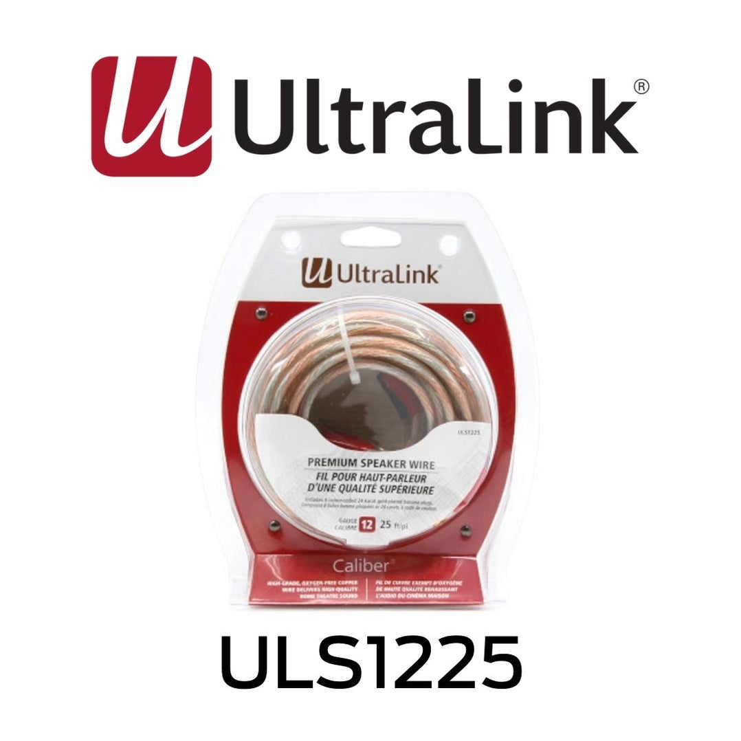 Ultralink ULS12 - Câble de haut-parleur Calibre Premium 12AWG avec con